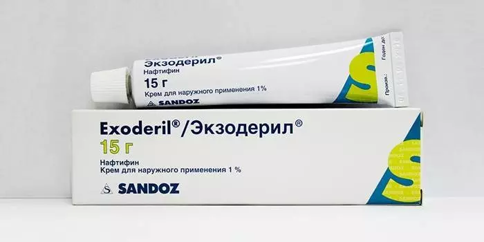 Antifungal legemiddel for føttene - Exoderil